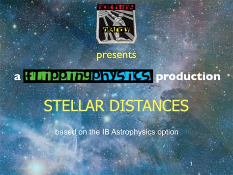 Ib Astrophysics Stellar Distances Flippingphysics By Nothingnerdy Key Physics Science