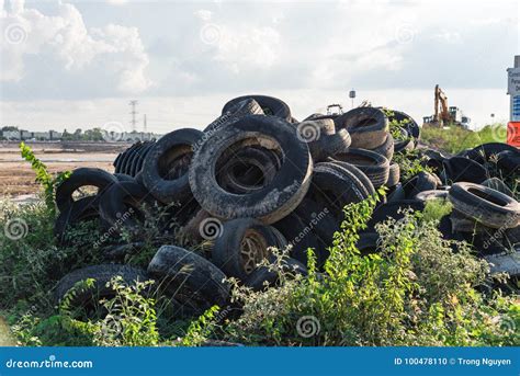 Stack Of Used Tires Outdoor Editorial Image Image Of Background