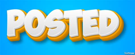 Posted Text Effect And Logo Design Word