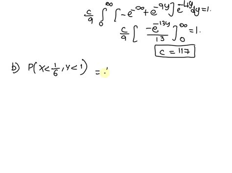 Solved Suppose That The Random Variables X And Y Have The Following