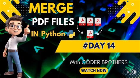 merge pdfs with python in minutes step by step guide day 14 youtube