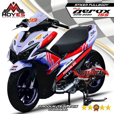 Jual Decal Stiker Motor Full Body Premium Berkualitas Yamaha Aerox 155