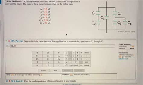 Solved 13 Problem 8 A Combination Of Series And Paral