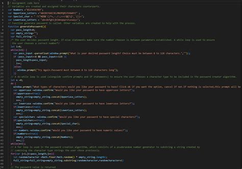 Github Carlosh342passwordgeneratorchallenge