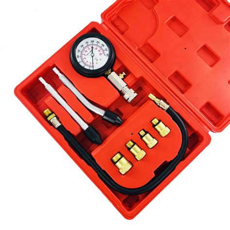 P Pbautos Engine Cylinder Pressure Gauge Compression Tester Kit With
