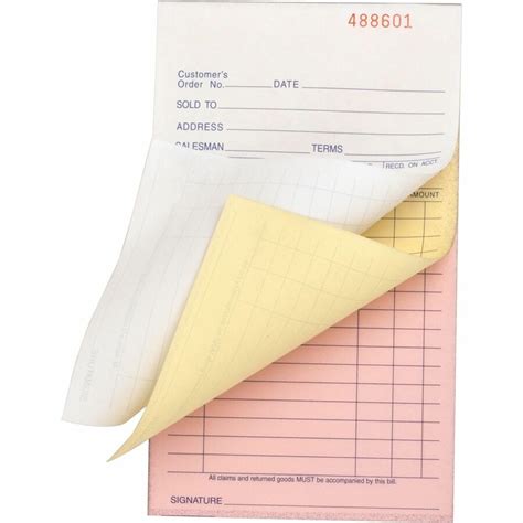 Triplicate Form Printing Form