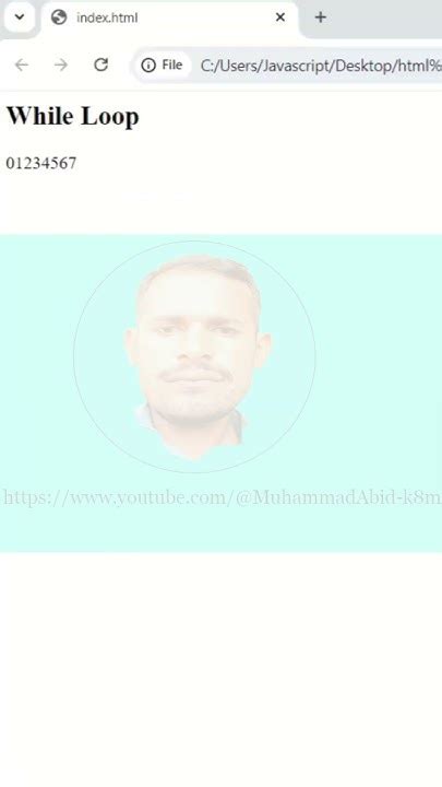 Javascript Tutorial For Beginners Javascript Learn While Loop Tag Youtube