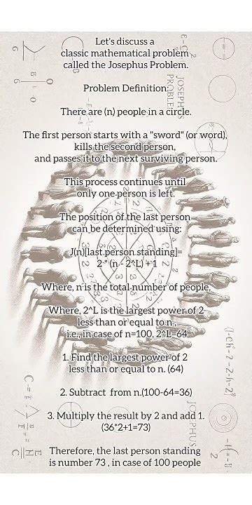 Josephus Problem Mathematics Youtube