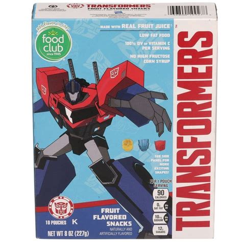 Food Club Transformers Fruit Flavored Snacks 8 Oz Instacart