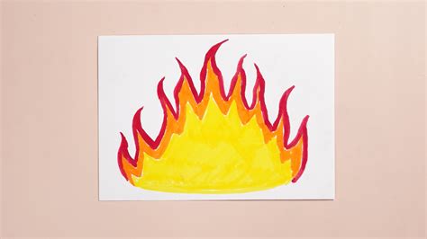 Background Fire Drawing