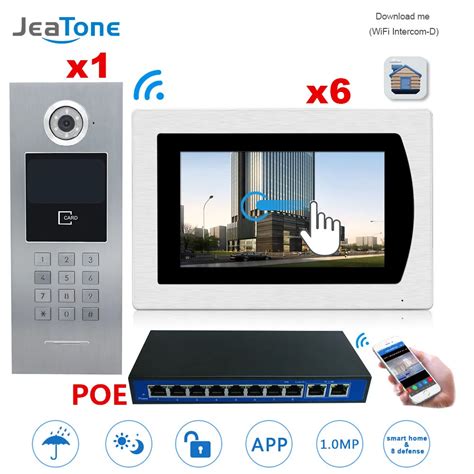 7wifi Video Door Phone Ip Doorbell Intercom Touch Screen For Building