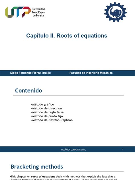 Capitulo 2 Ii Roots Of Equations Pdf Numerical Analysis Mathematics