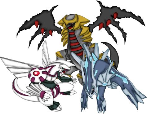 Palkia Dialga Giratina By Jacksonkeller On Deviantart