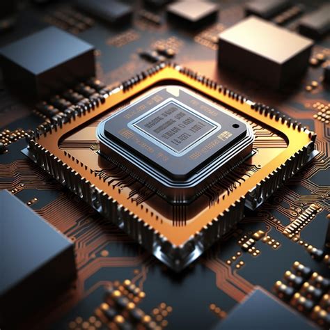 Premium AI Image D Rendered Photo Of Microchip