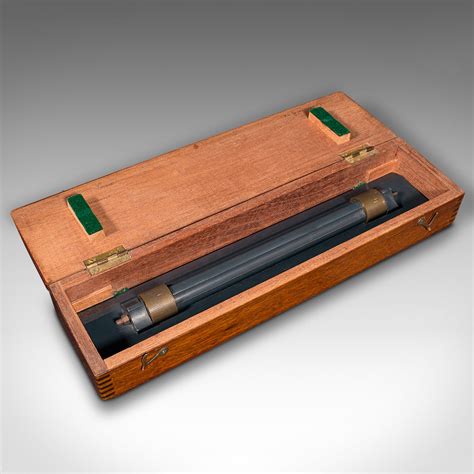 Antique Draughtsmans Rolling Ruler English Cartographers Instrument