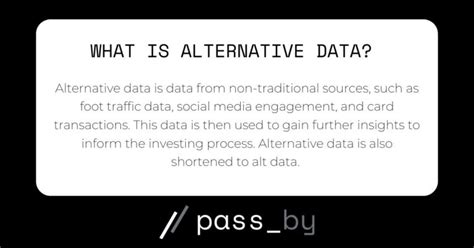 Alternative Data Guide Types Examples And Challenges