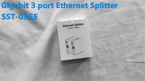 Ethernet Splitter Rj45 1 Male To 2 Female Lan Ethernet Cable Splitter For Cat6 Cat7 Lan Ethernet