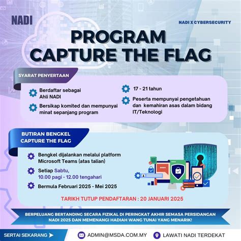 Program Capture The Flag CTF Cabaran Cybersecurity IT 2025 NADI