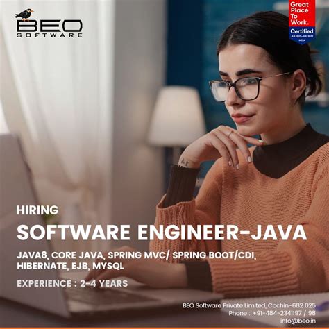 Jayakrishnan G On Linkedin Hiring Javadeveloper Beosoftware Hiringalerts Jobopening