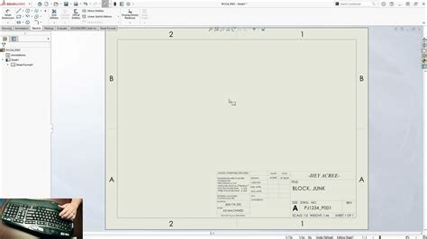 Solidworks Basics Title Block Basic Edit And Properties Youtube