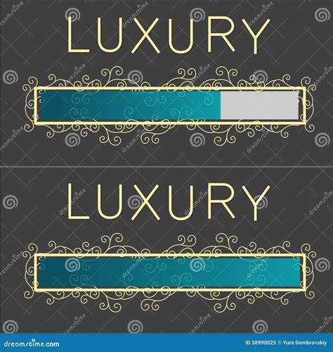 Luxury Vector Progress Bars Stock Vector Illustration Of Glossy Status