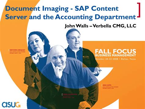 Document Imaging Sap Content Server And The Accounting Department Ppt
