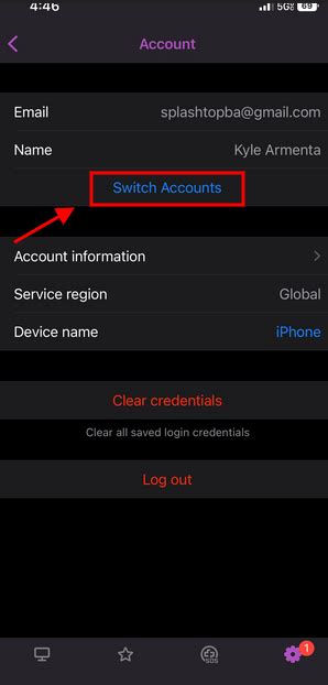 How To Switch Accounts In The Business App Splashtop Business Support