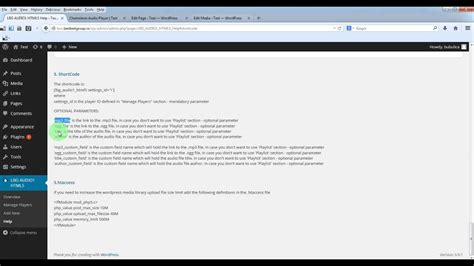 html5 audio player wordpress plugin step 6 how to use the shortcode