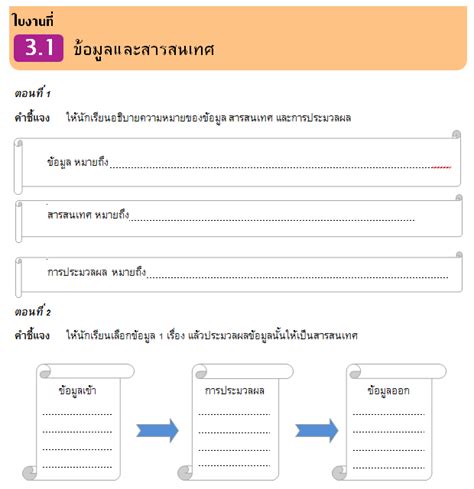 3 1 ข้อมูลและสารสนเทศ Education Of Life [nongga School]