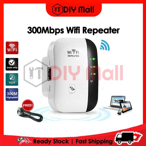 Diymall 300mbps Wireless Wifi Network Repeater Wifi Signal Wi Fi Repeater Amplifier Small