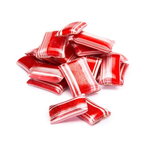 Peppermint Snaps Hard Candy With Chocolate Filling 5 Ounce Bag Candy