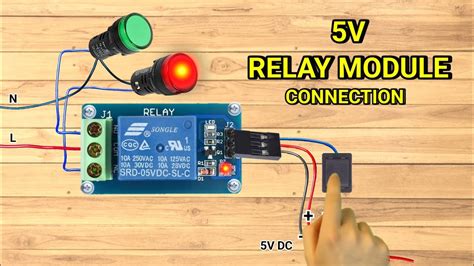 On Video 5vdc Relay Module Connection And Working Single Relay Module Connection 5v Relay