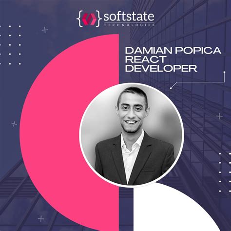 🖐 Meet Damian Popica React Developer Softstate Technologies