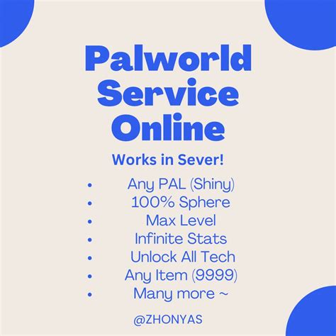 palworld modding service online server video gaming video games