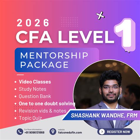 Cfa Level 1 Mentorship And Video Classes 2026 Session Frm Prep Providers