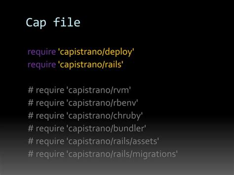 Capistrano 3 Deployment Pptx