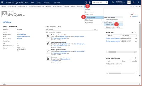 word templates in microsoft dynamics crm encore business solutions