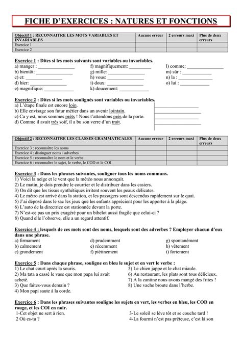 Elle Na Pas Denfants Exercice 24 À Faire Avec Le Document De « Exercez Vous 1 [pdf] Les