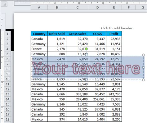 Watermark In Excel Step By Step Guide To Insert Watermark