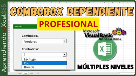 Código Visual Basic Macro Para Crear Un Combobox Dependiente Con