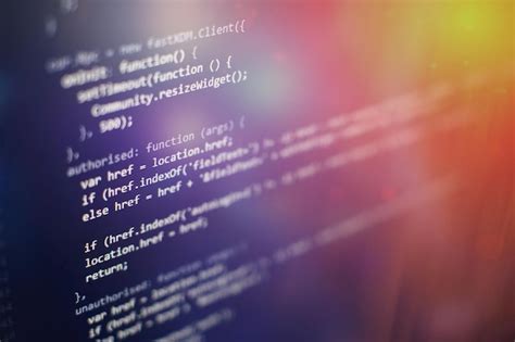 Premium Photo Programming Code On Computer Screen Software Development Writing Program Code