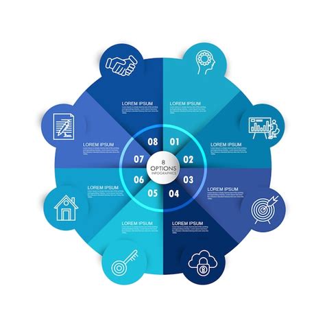Premium Vector Business Data Visualization Abstract Elements Of Cycle