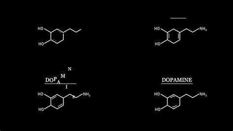 多巴胺分子结构符号霓虹动画在黑色背景上视频素材下载编号33324126光厂vj师网