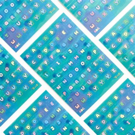 투명바다 알파벳 스티커 아이디어스