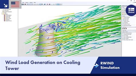 Rwind Simulation Wind Load Generation On Cooling Tower Youtube