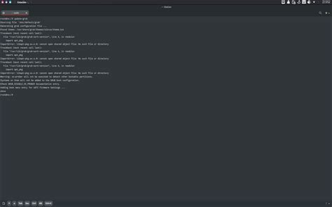Running Update Grub Does Not Work And No Boot Entries Are Added To Grub Menu · Issue 141