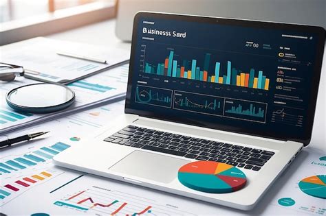 Conceptual Business Dashboard For Financial Data Analysis Premium Ai