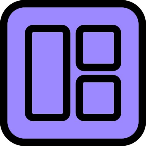 Layout Generic Outline Color Icon