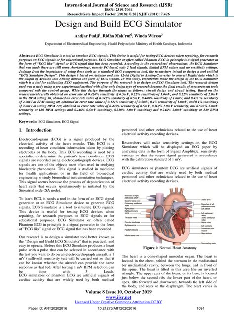Designandbuildecgsimulator Pdf Atrium Heart Heart