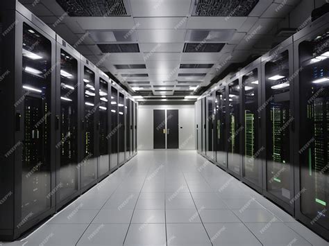 Premium Ai Image Server Room Data Center Ai Generated Image